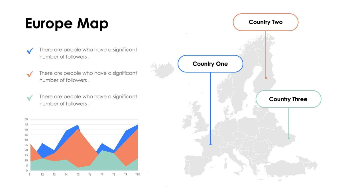 Europe Map Infographic Slide Presentation Global Business Marketing