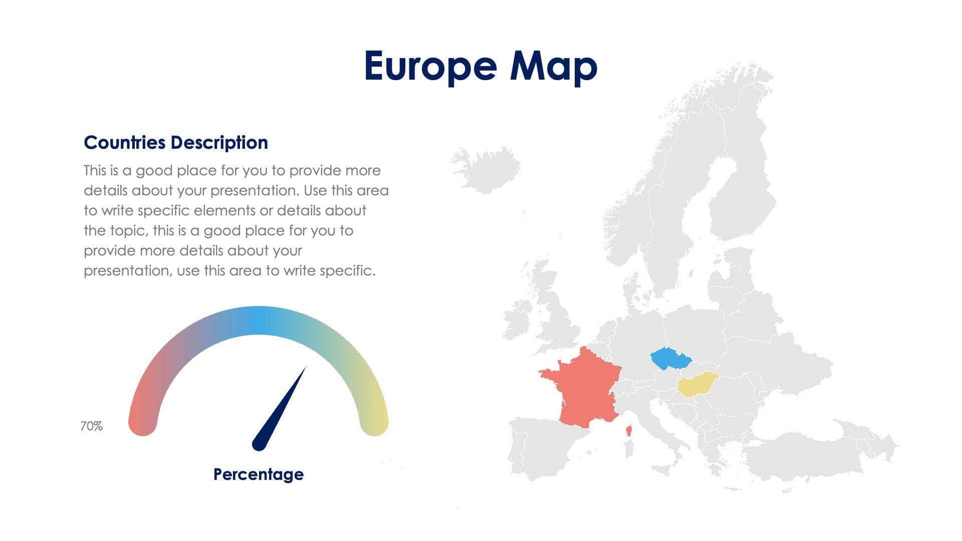 Europe Map Infographic Slide Template S11032214 | Infografolio