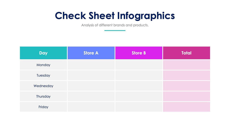 Check Sheet Slides – Infografolio