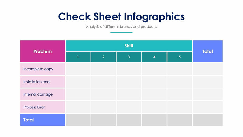 Check Sheet Slides – Infografolio