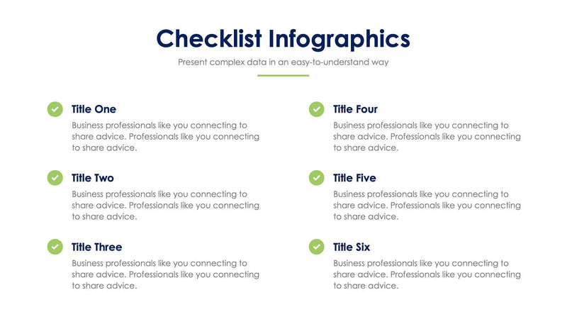 Checklist-Slides – Infografolio
