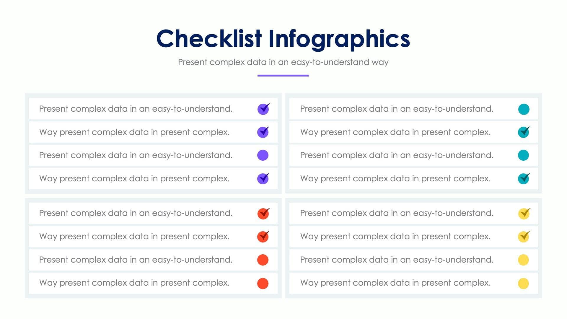 Checklist Slide Infographic Template S02142220 | Infografolio