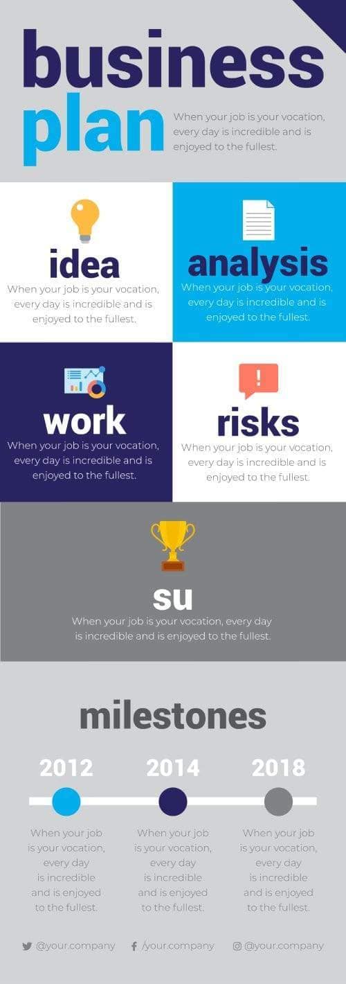 Gray Business Company Overview Infographic Template | Infografolio