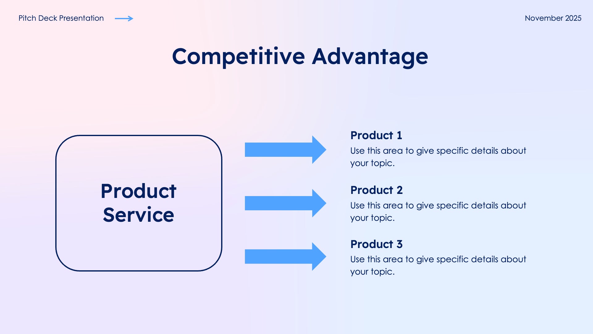 Competitive Advantage Slide Template S10042207 | Infografolio