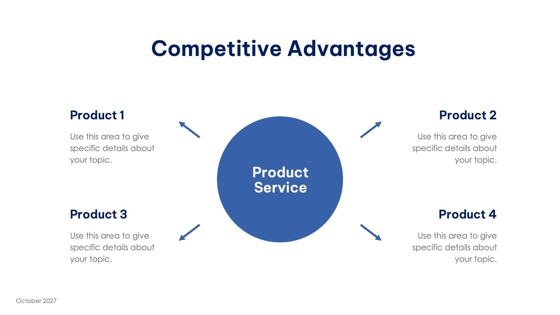 Competitive Advantage Slide Template S10042210 | Infografolio