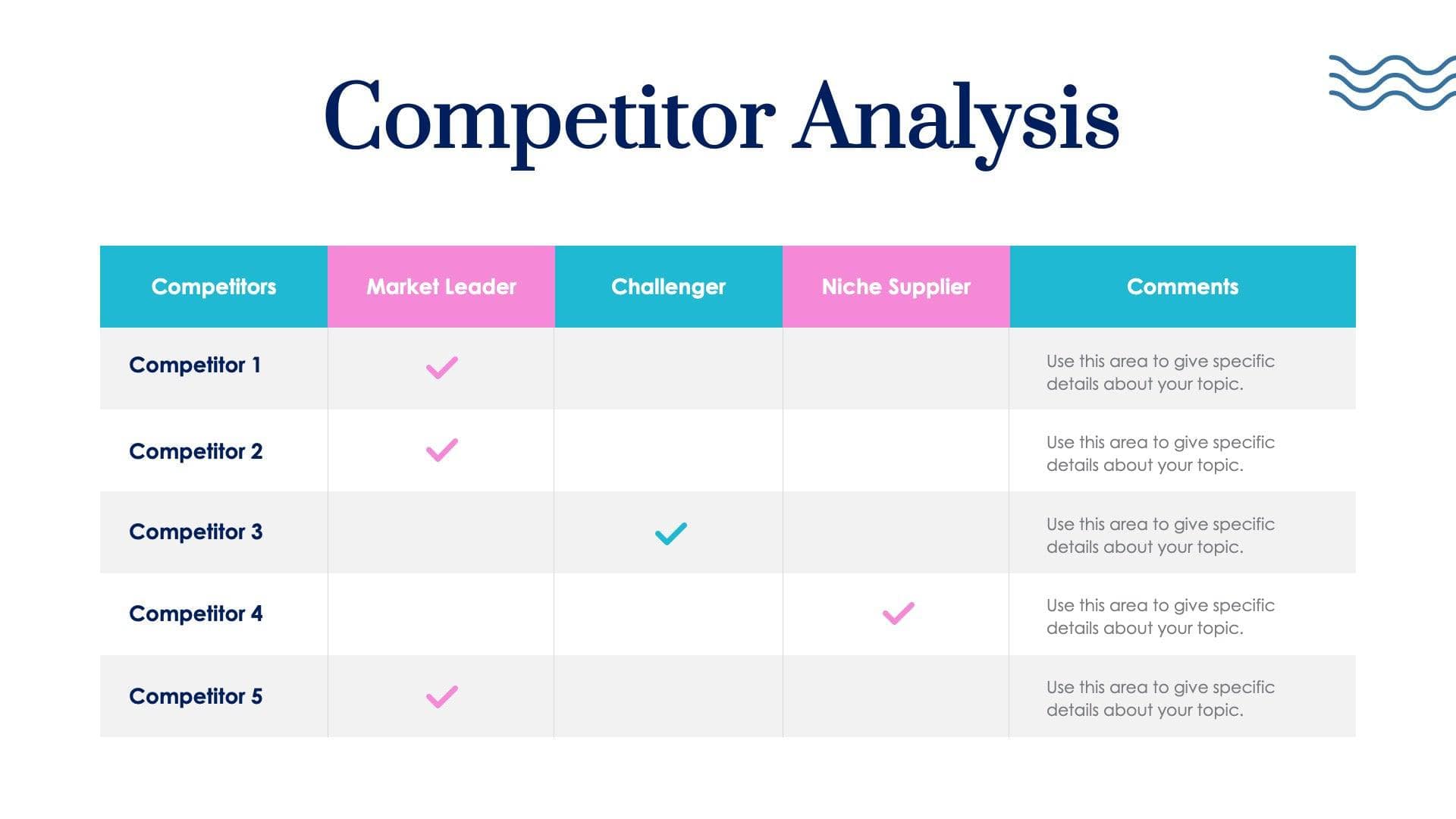 Competitor Analysis Slide Template S10132203 | Infografolio
