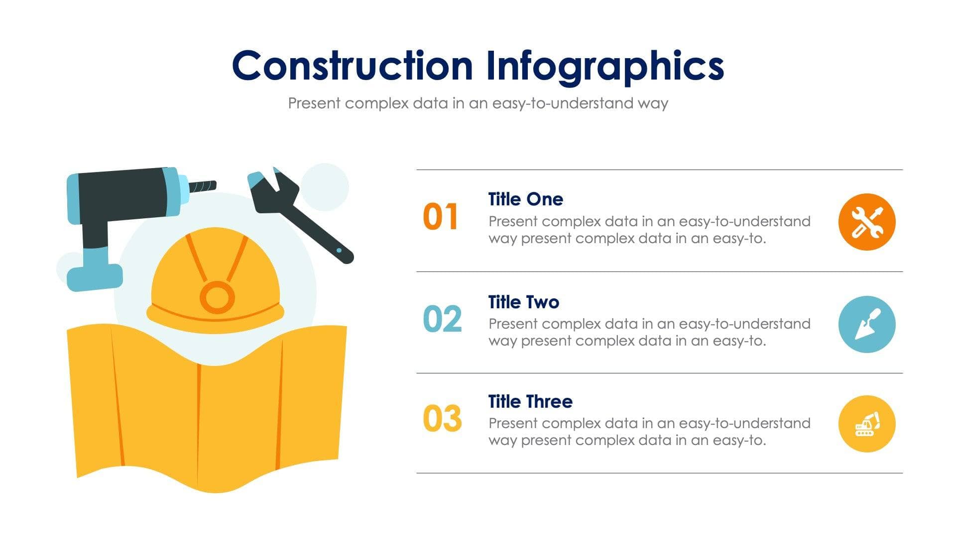Construction Slide Infographic Template S08172205 | Infografolio
