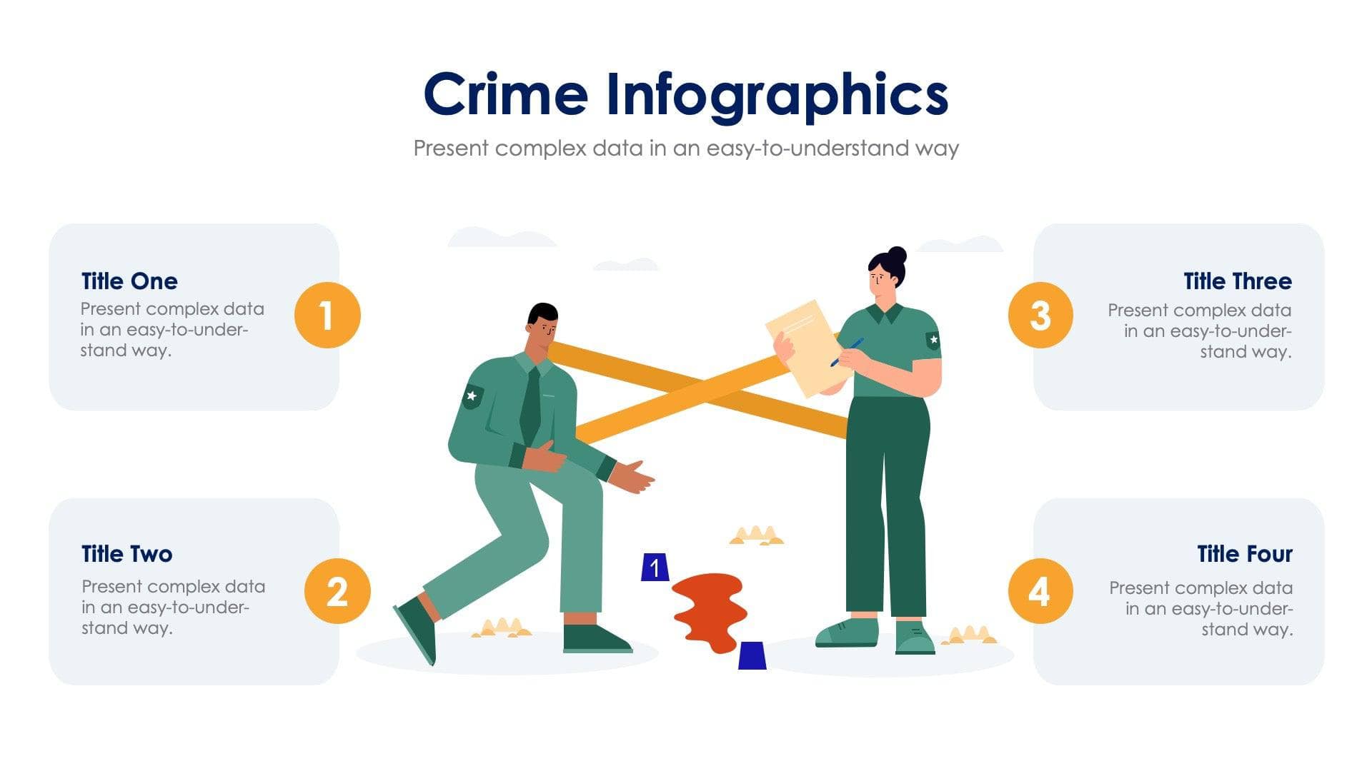 Crime Slide Infographic Template S08172202 | Infografolio