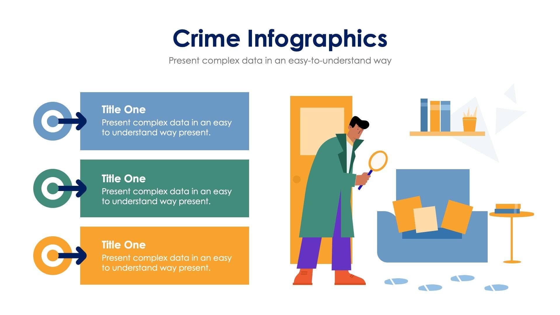 Crime Slide Infographic Template S08172203 | Infografolio