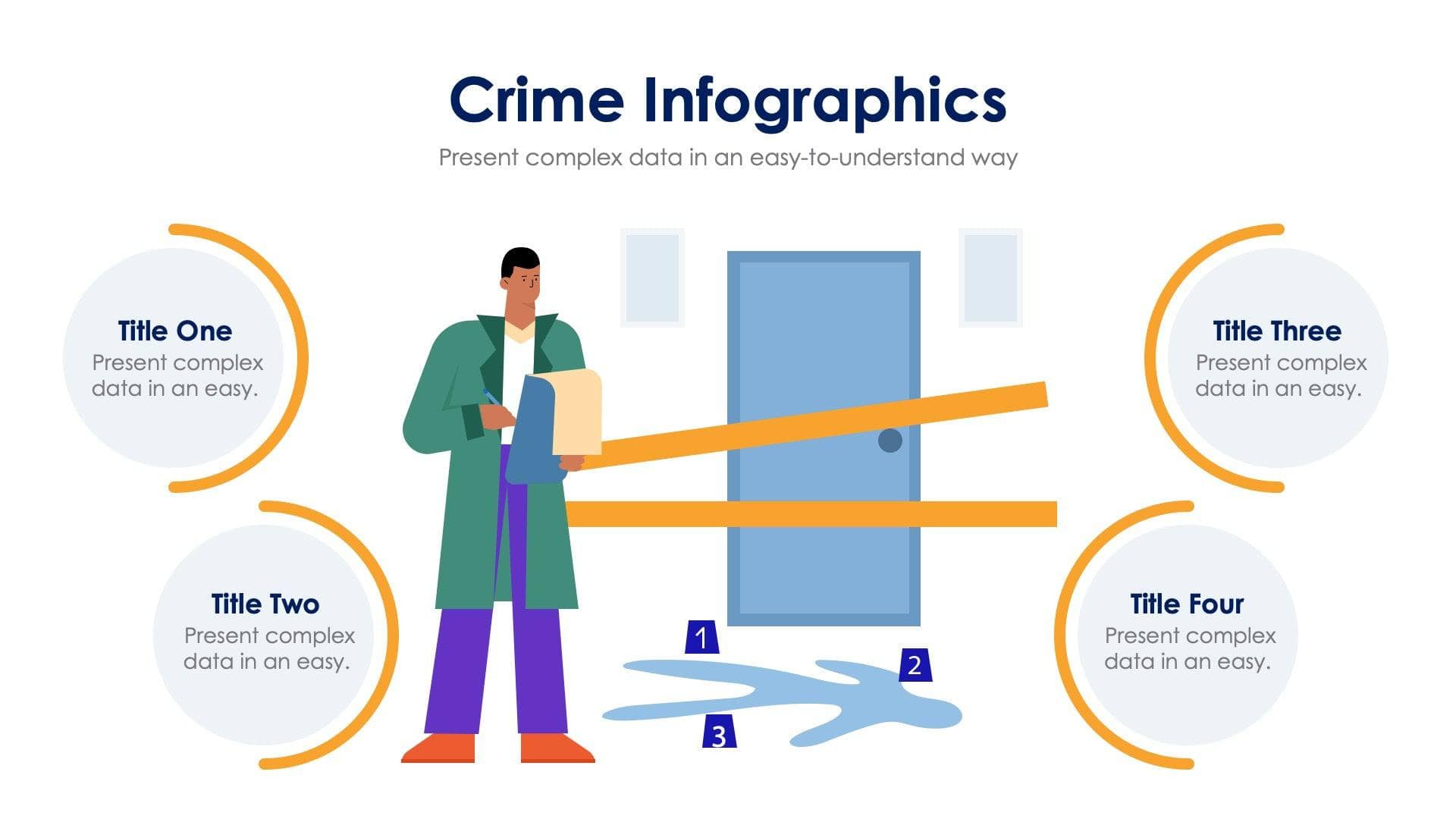 Crime Slide Infographic Template S08172206 | Infografolio