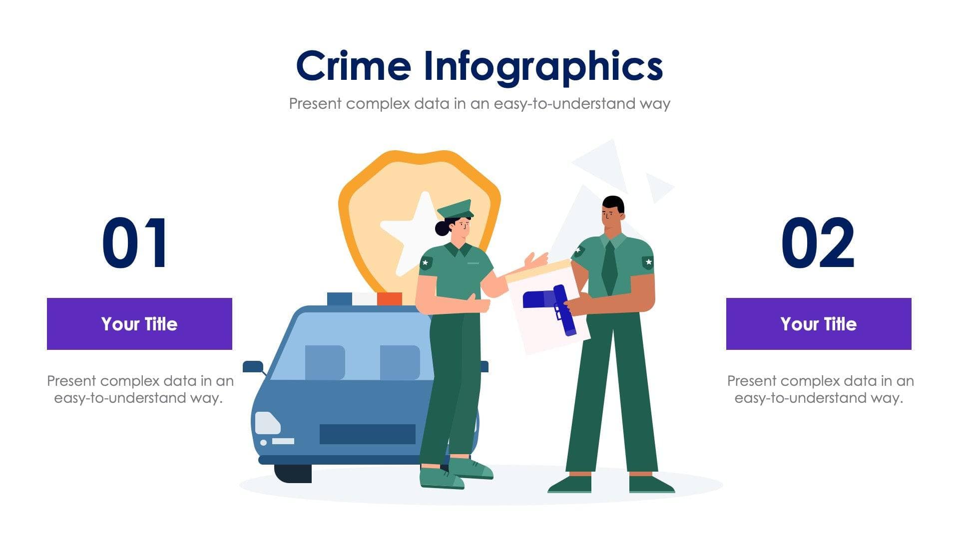 Crime Slide Infographic Template S08172207 | Infografolio
