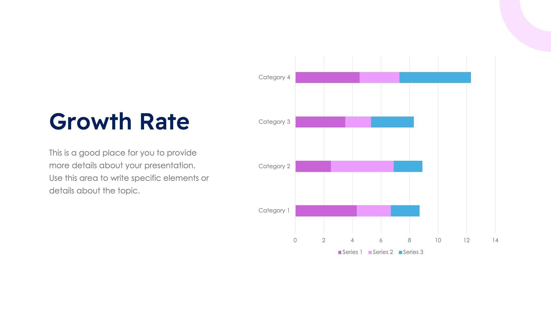 Growth Rate Slide Template S10172201 | Infografolio