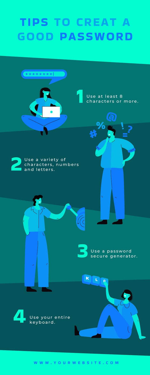 Tips to Creat a Good Password Cyber Security Infographic Template ...