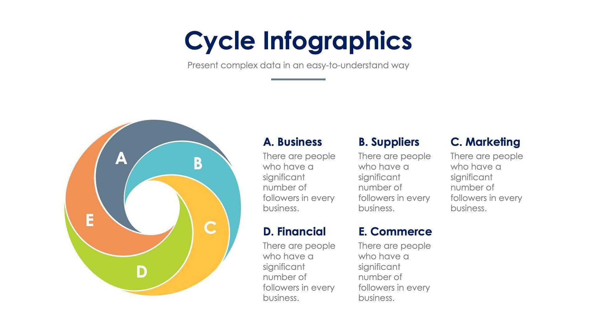Cycle Slide Infographic Template S01142212 | Infografolio