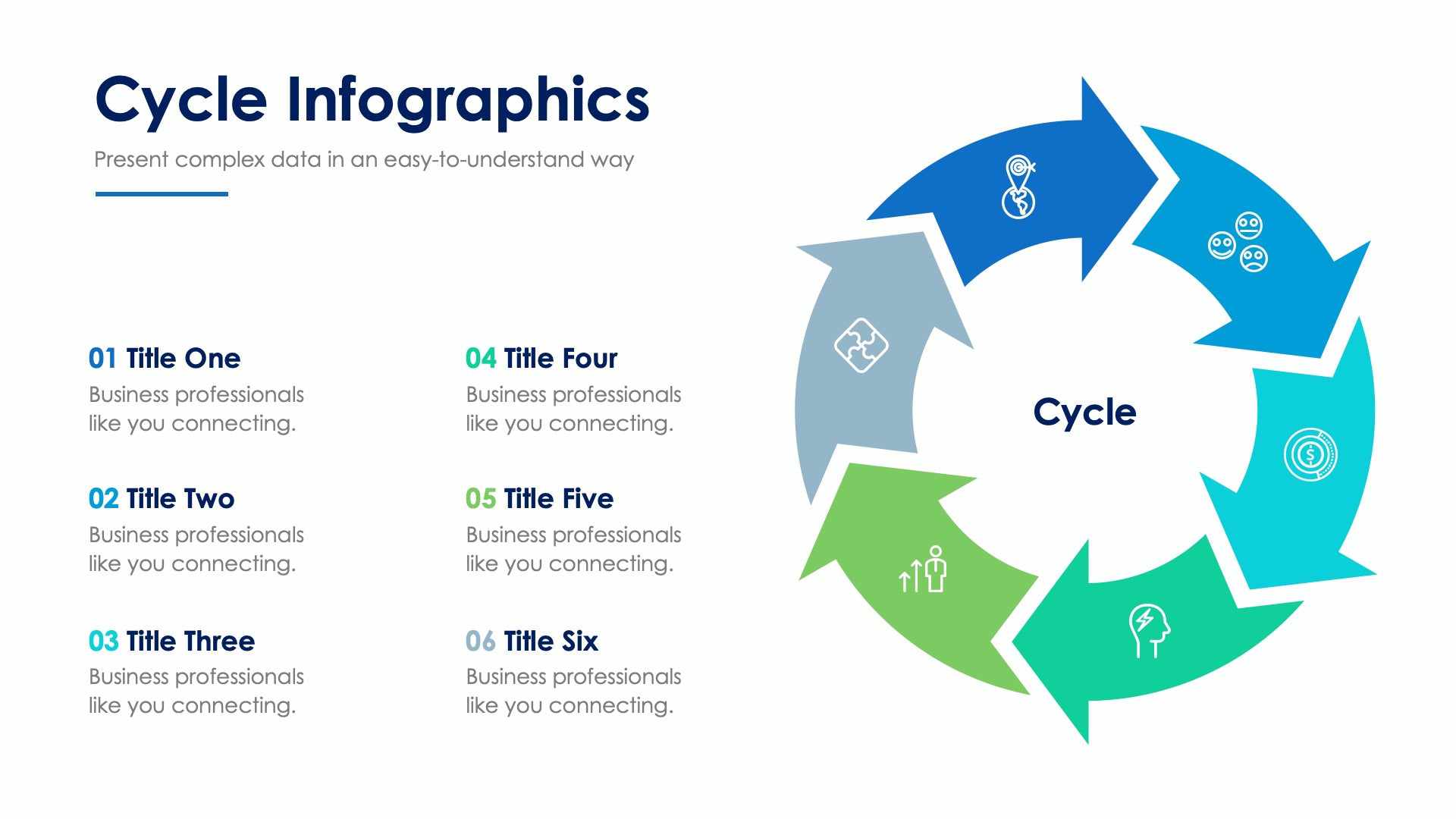 Cycle Slide Infographic Template S02072206 | Infografolio