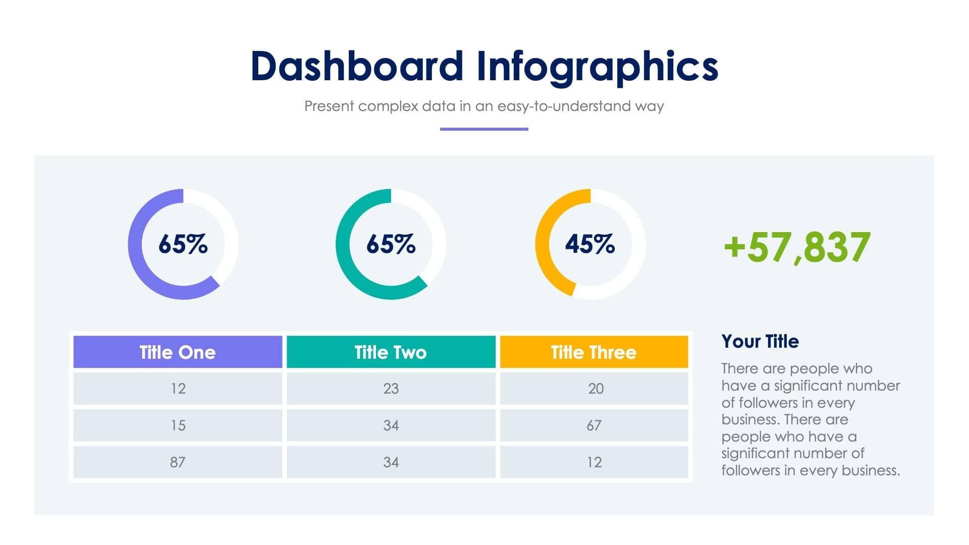 Dashboard Slide Infographic Template S06012238 | Infografolio