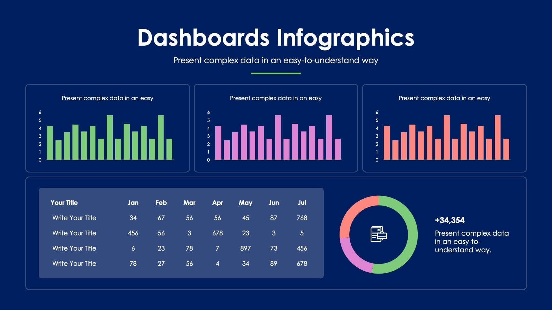 Dashboard Slide Infographic Template S07252206 | Infografolio
