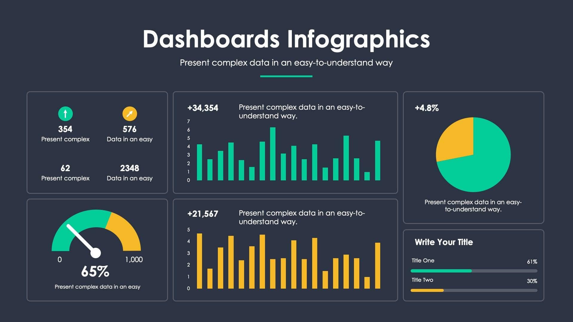 Dashboard Slide Infographic Template S07252216 | Infografolio