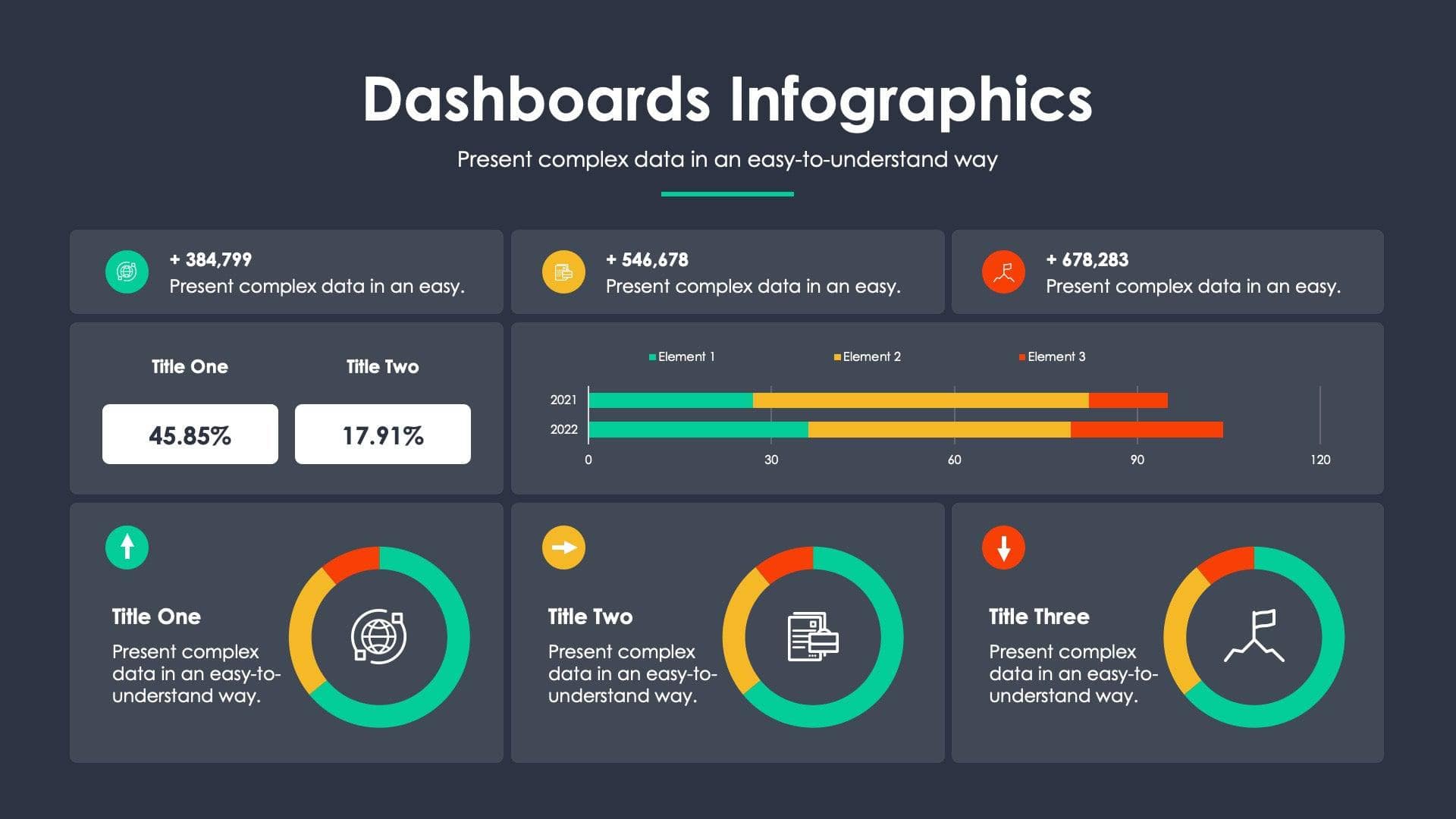 Dashboard Slide Infographic Template S07252220 | Infografolio