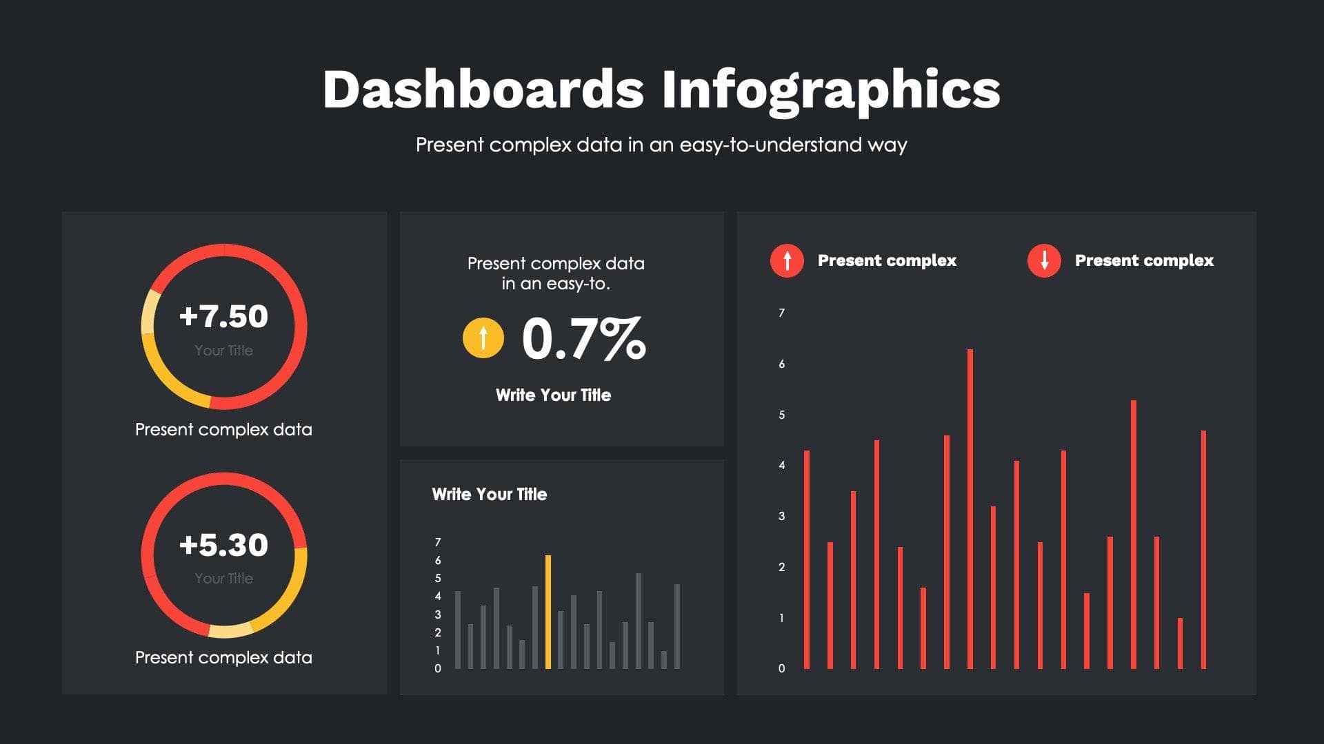 Dashboard Slide Infographic Template S08232219 | Infografolio
