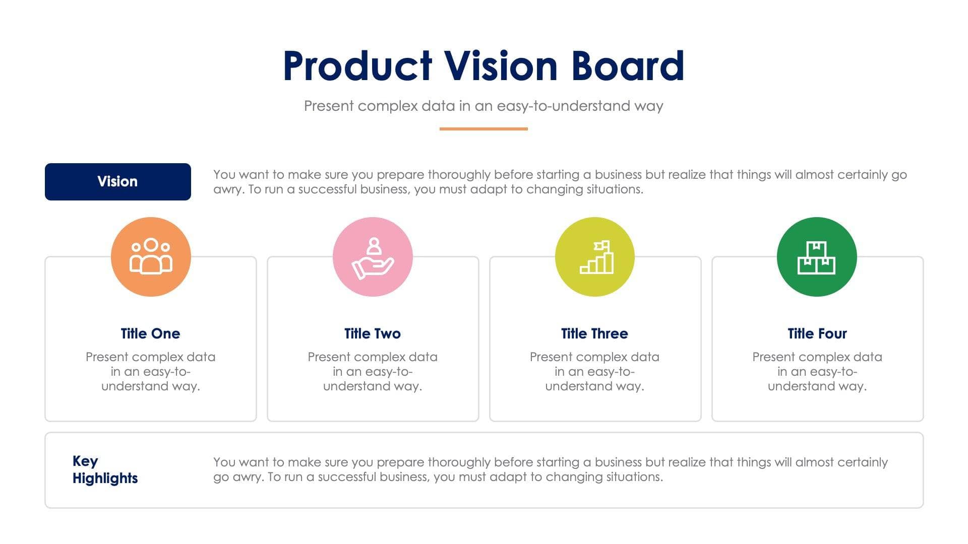 Product Vision Board Slide Infographic Template S06092201 | Infografolio