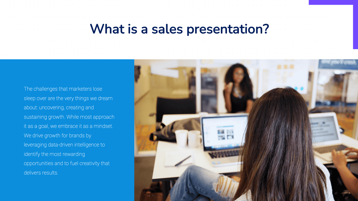 Definition Violet and Blue Slide Template S11042201 – Infografolio