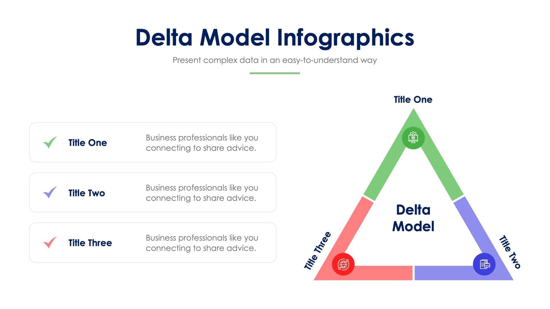 Delta Model Slide Infographic Template S06102202 | Infografolio