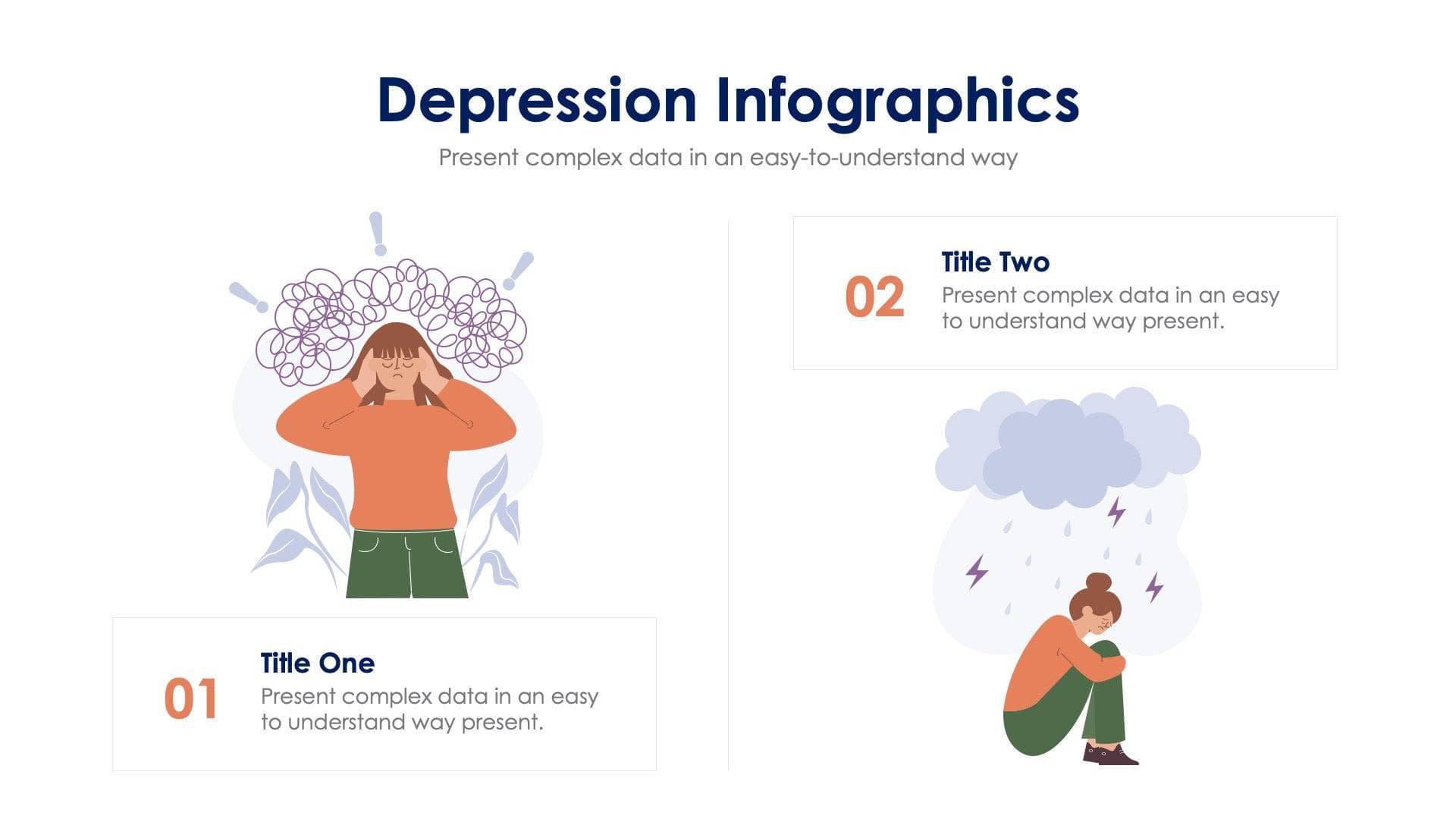 Depression Slide Infographic Template S09262220 | Infografolio