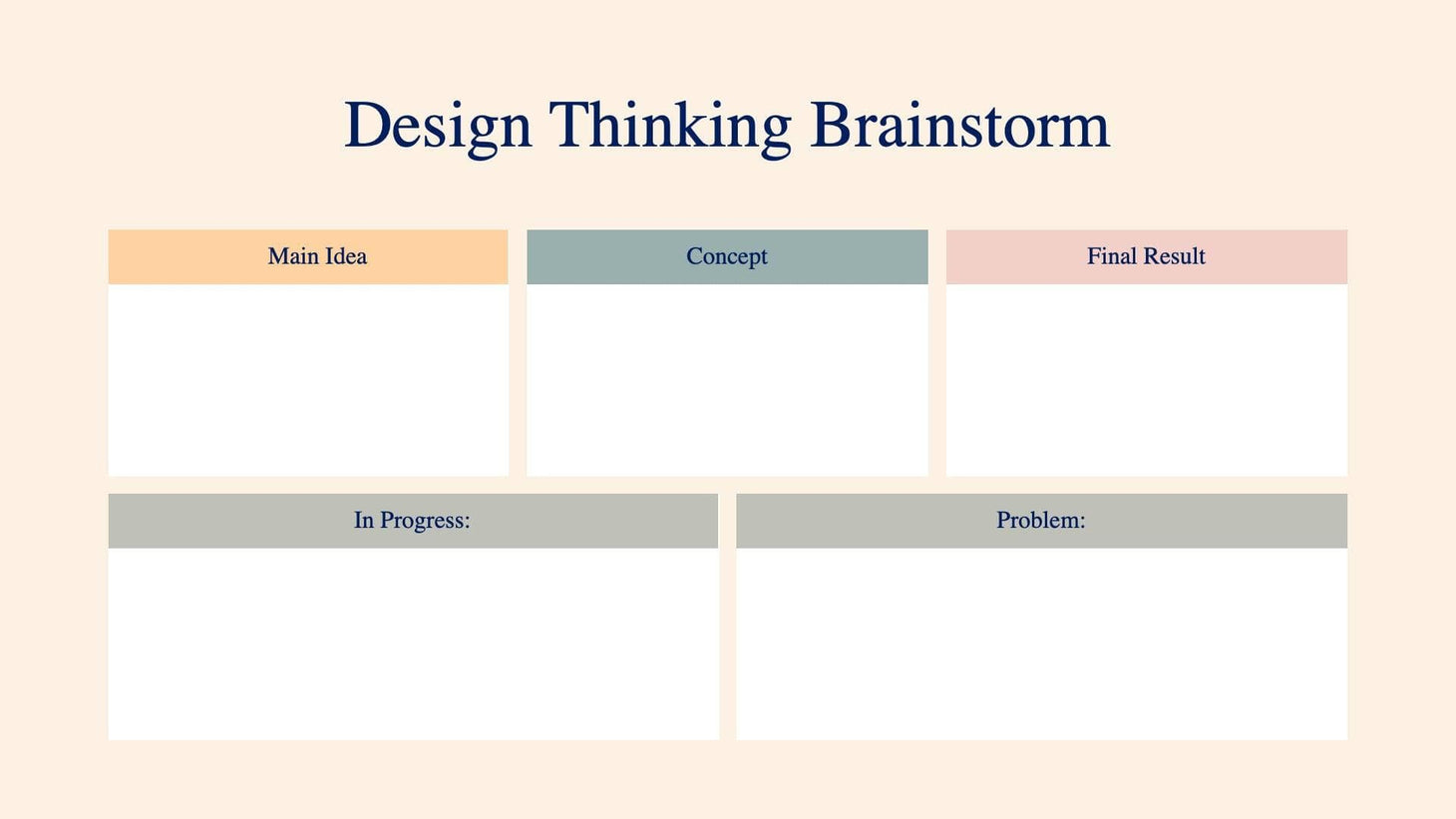 Design Thinking Brainstorm Slide Infographic Template S08122203 – Infografolio