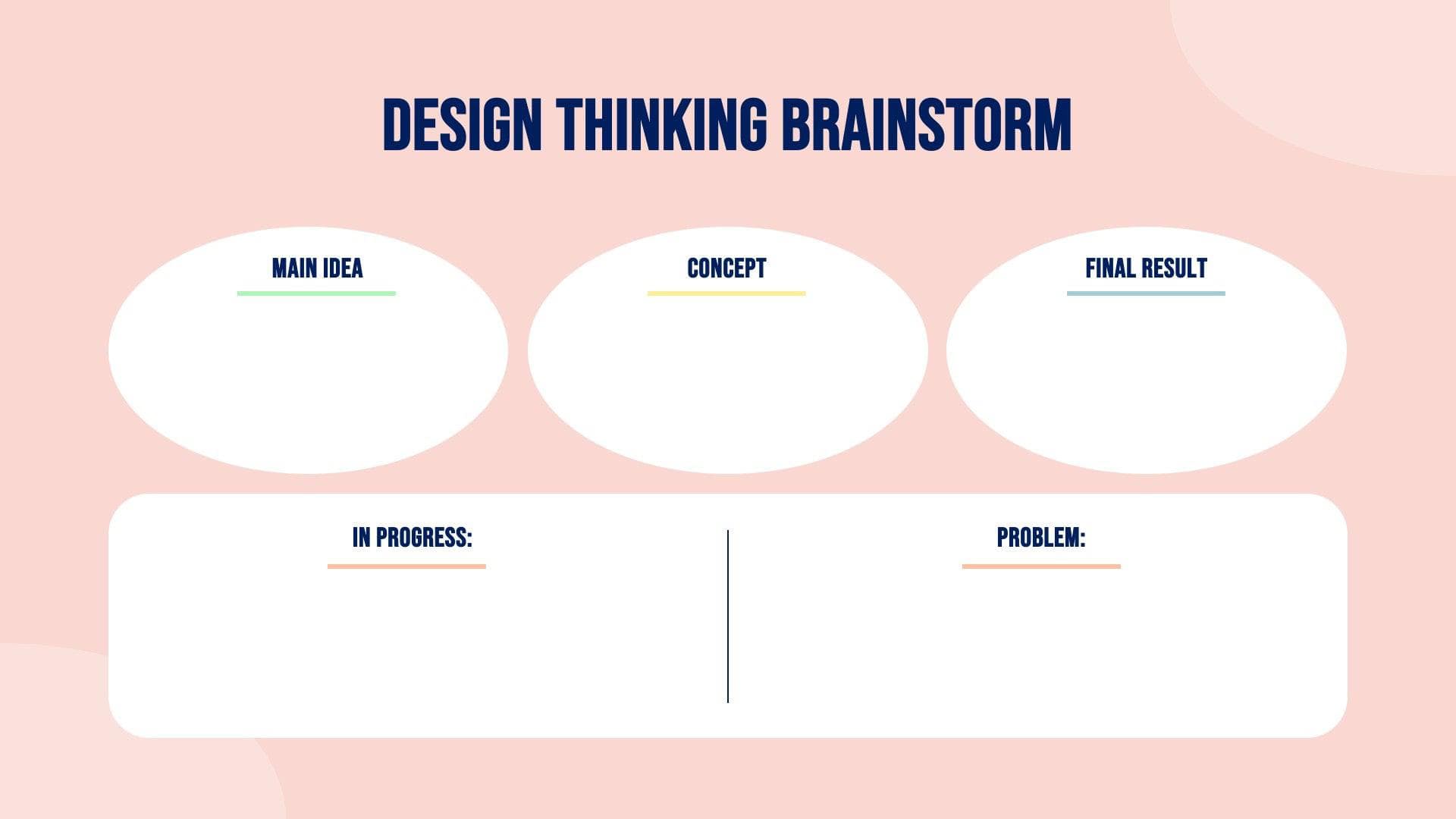 Design Thinking Brainstorm Slide Infographic Template S08122204 | Infografolio