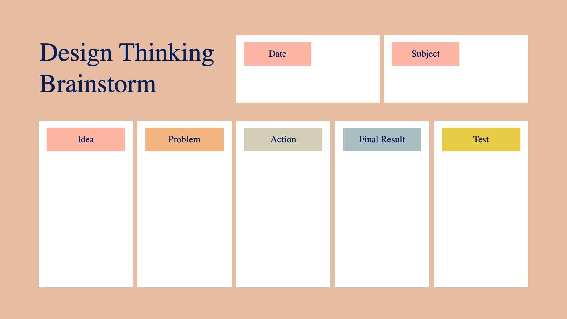 Design Thinking Brainstorm Slide Infographic Template S08122213 ...