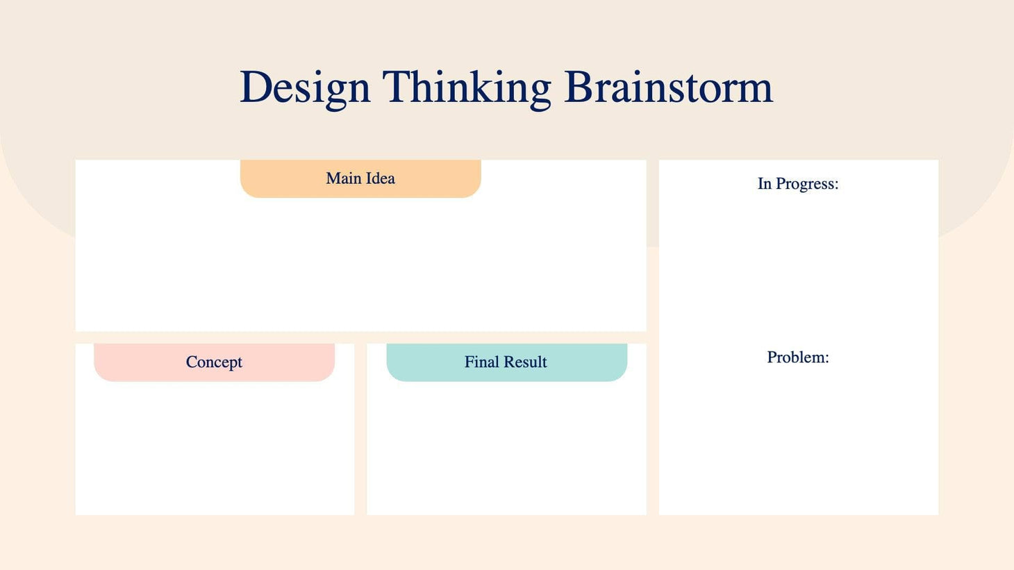 Design Thinking Brainstorm Slide Infographic Template S08122215 – Infografolio