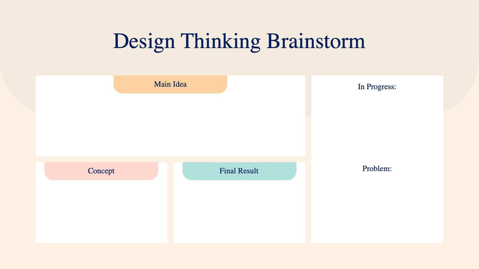 Design Thinking Brainstorm Slide Infographic Template S08122215 ...