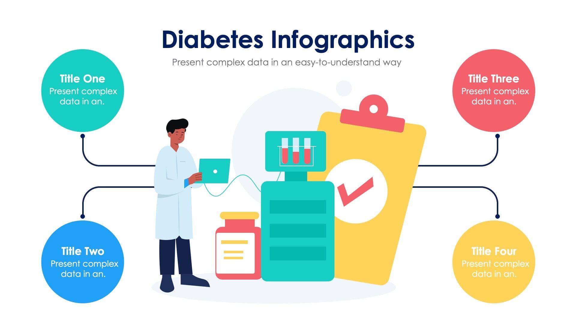 Diabetes Slide Infographic Template S09262203 | Infografolio