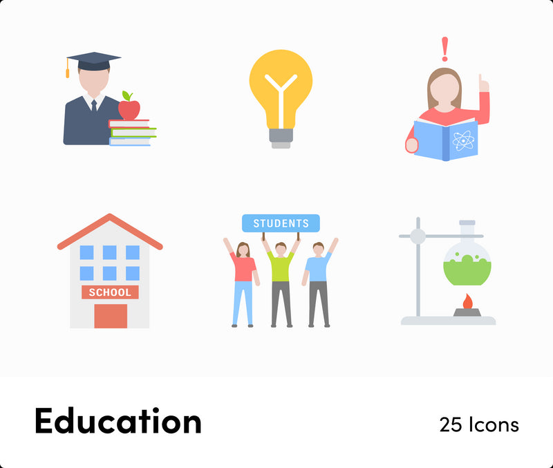Education Icons | Infografolio