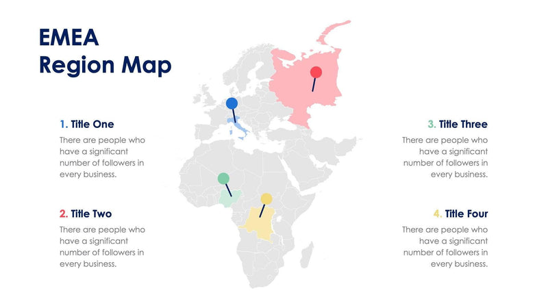 EMEA Region Map Slide Templates | Infografolio