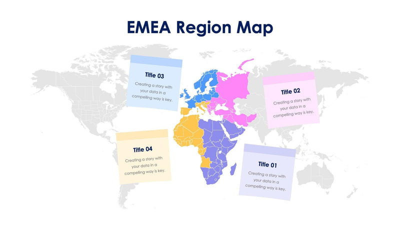 EMEA Region Map Slide Templates | Infografolio