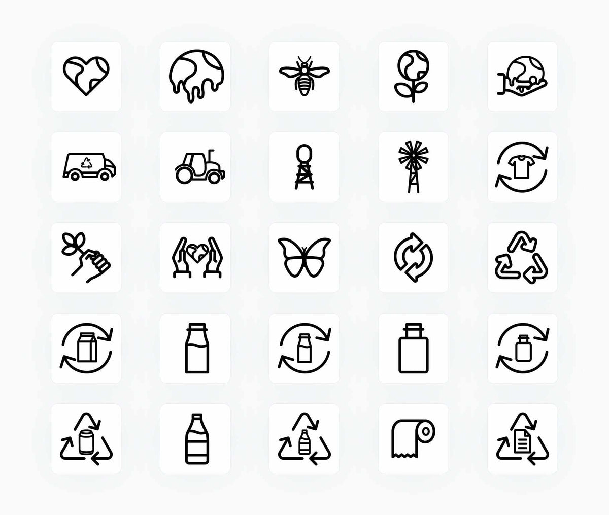 Environment Outline Vector Icons S12162104 – Infografolio
