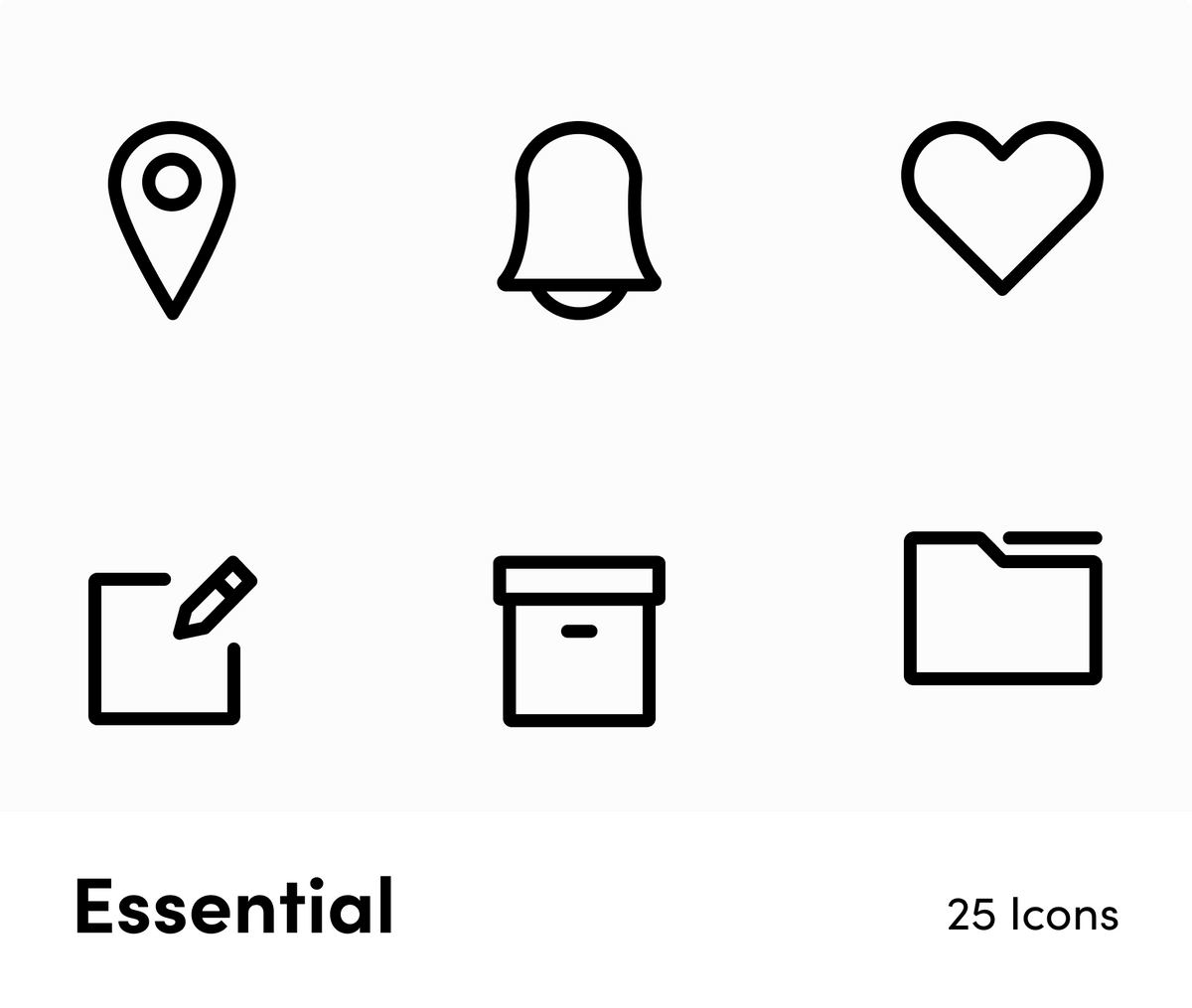 Essentials Outline Vector Icons S12162101 – Infografolio