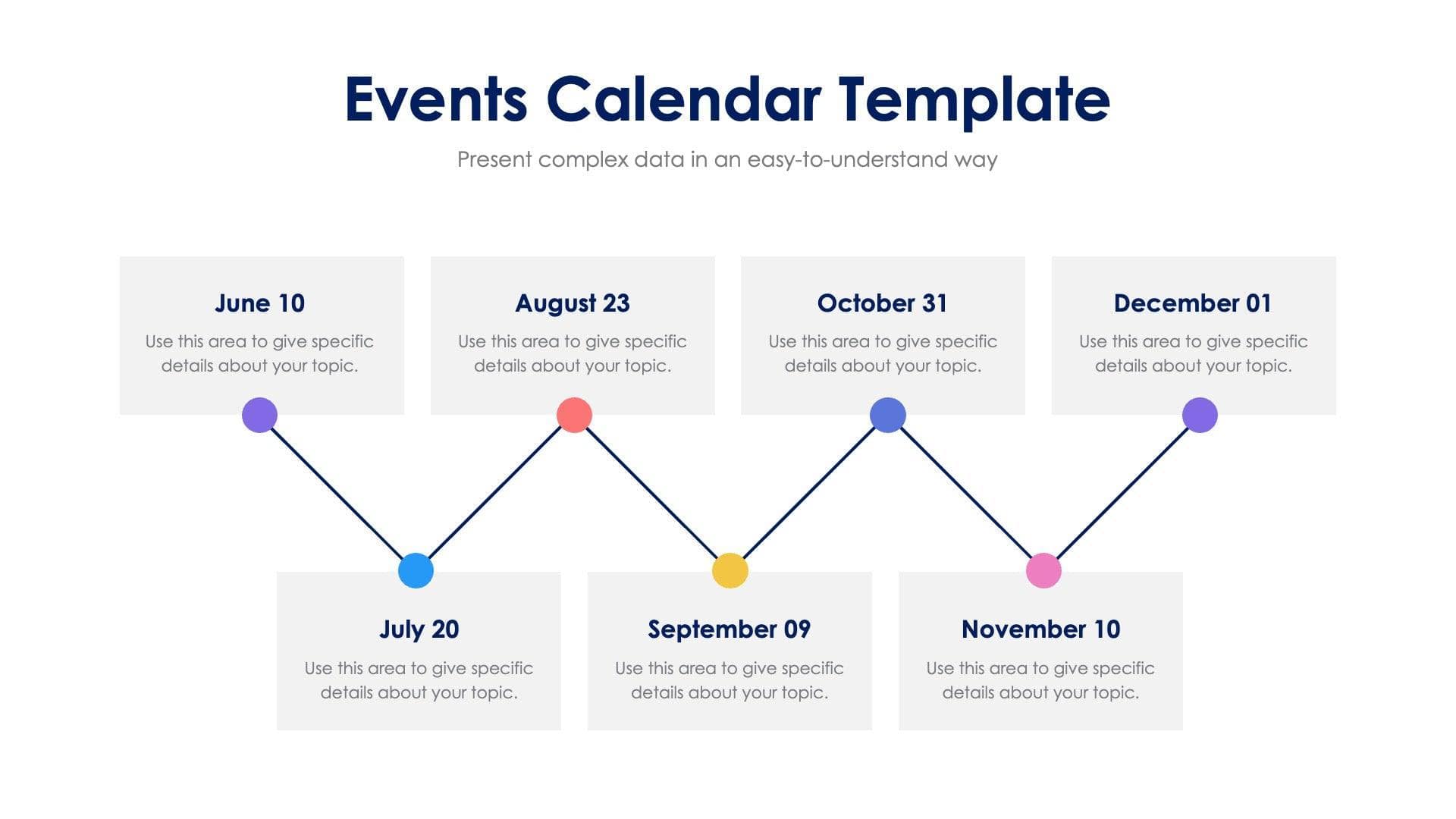 Events Calendar Infographic Slide Template S11042214 | Infografolio