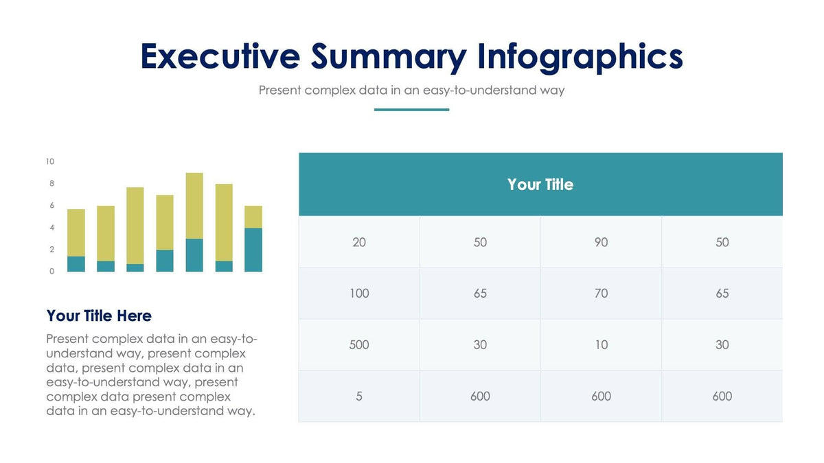Executive Summary Slide Infographic Template S02152218 – Infografolio