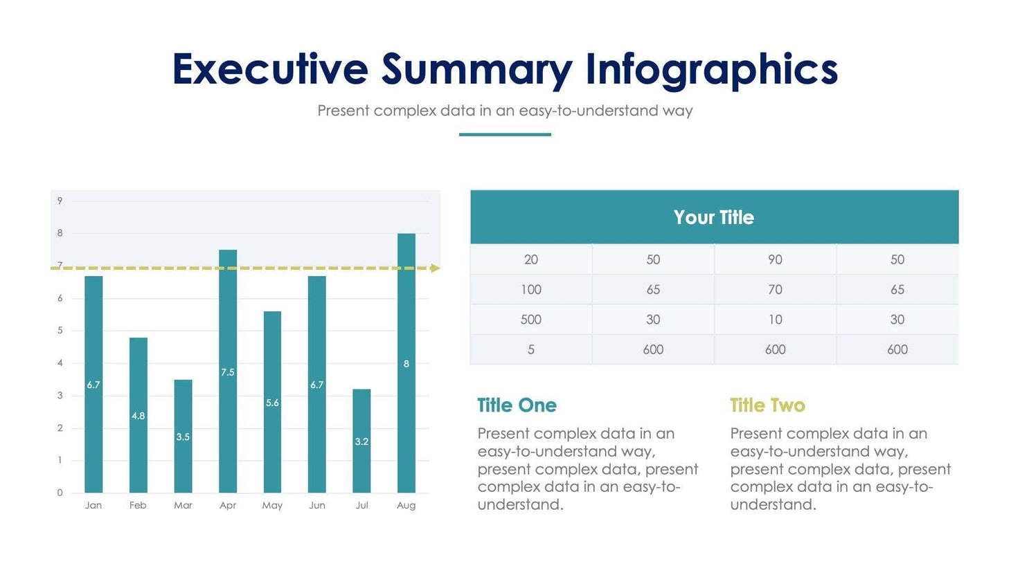 Executive Summary Slide Infographic Template S02152219 – Infografolio