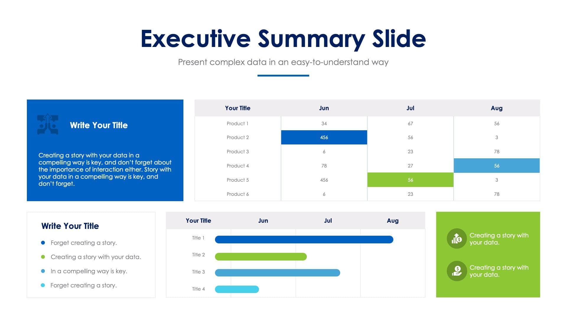 Executive Summary Slide Infographic Template S07252223 | Infografolio