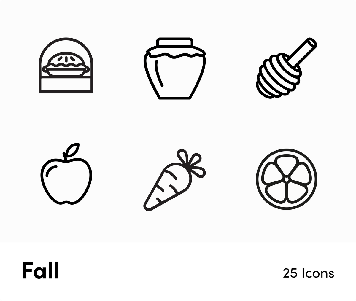 Fall Outline Vector Icons S12212103 – Infografolio