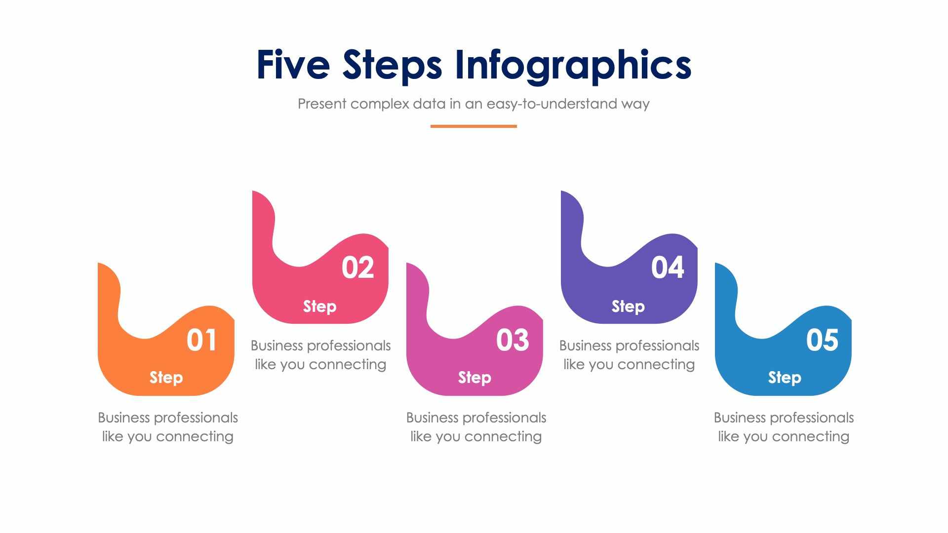 Five Steps Slide Infographic Template S02042209 | Infografolio