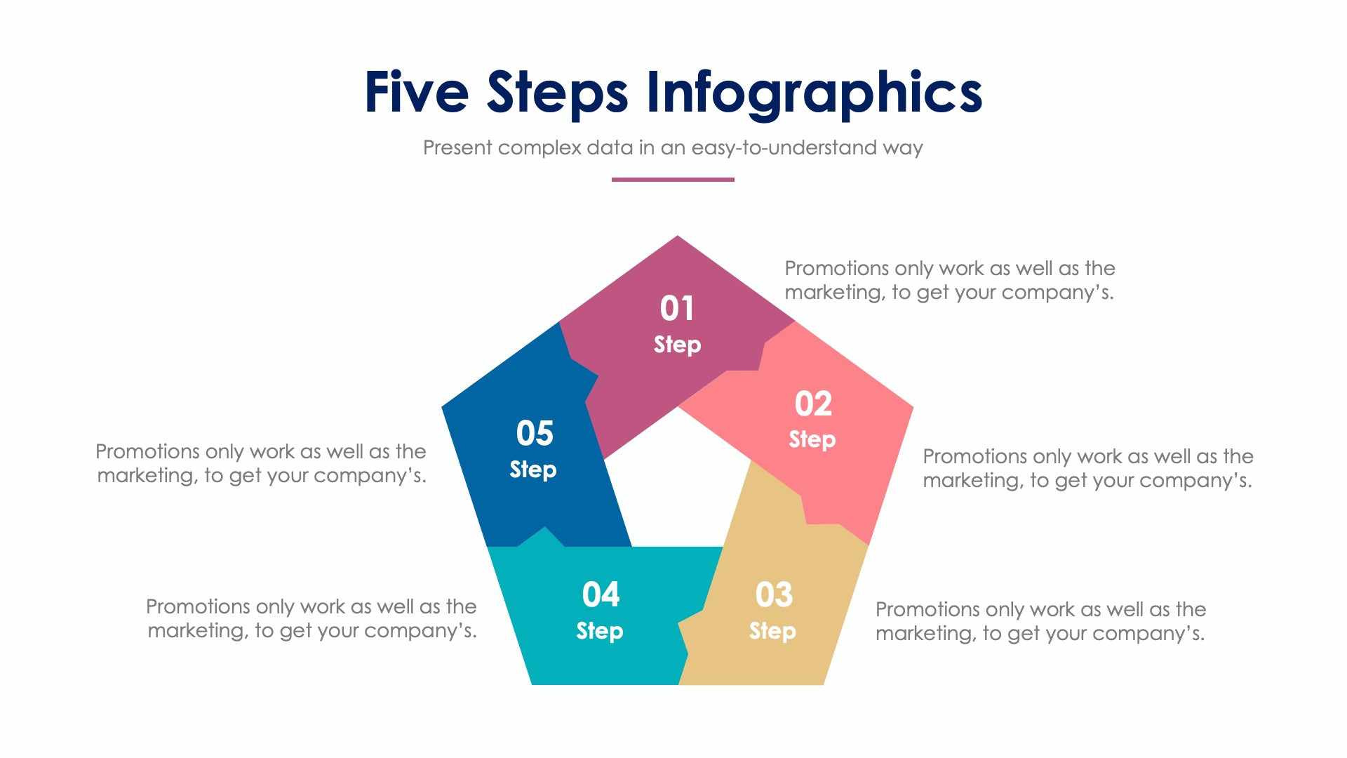 Five Steps Slide Infographic Template S02042213 | Infografolio