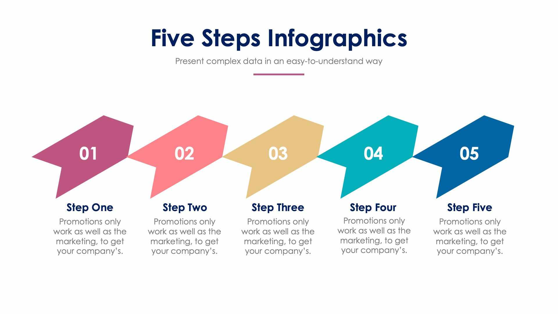 Five Steps Slide Infographic Template S02042214 | Infografolio