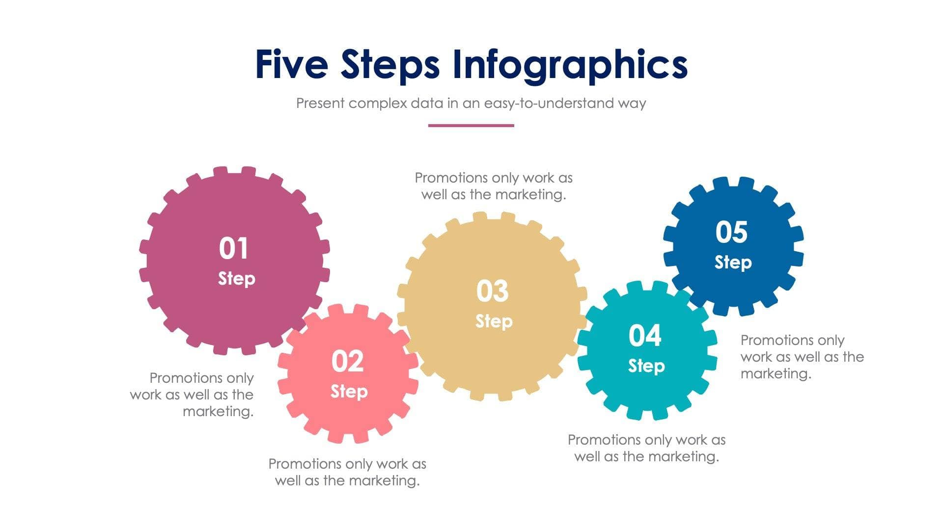 Five Steps Slide Infographic Template S02042215 | Infografolio