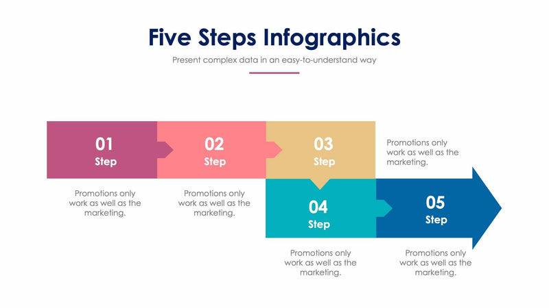 Five Steps Slide Infographic Template S02042204 | Infografolio