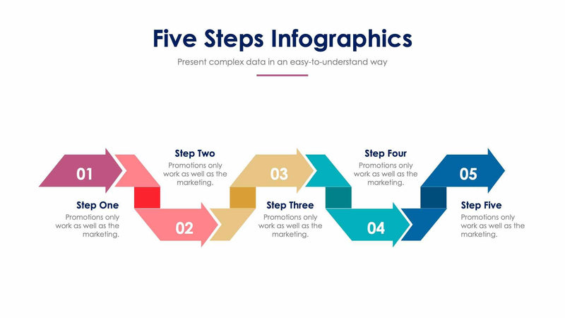 Five Steps Slide Infographic Template S02042204 | Infografolio